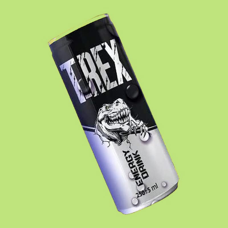 نوشابه انرژی زا تی رکس؛ گازدار دارای کافئین 250 میلی لیتر T Rex - آراد ...