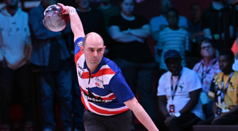 England's Dom Barrett with a chance to advance to the Roth/Holman PBA ...
