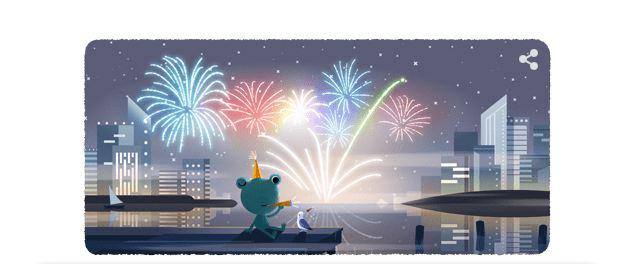 Παραμονή Πρωτοχρονιάς 2019: Το doodle της Google