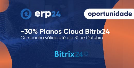ERP24 | Campanha até 30% em planos Cloud Bitrix24