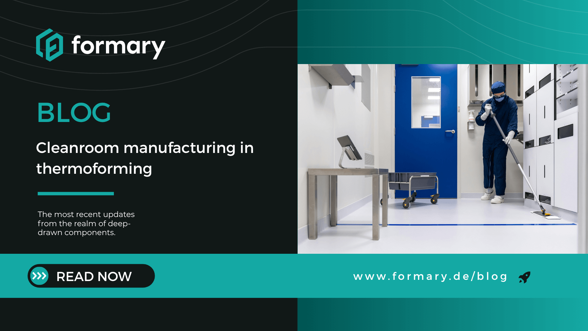 Cleanroom production for plastic thermoformed parts | formary