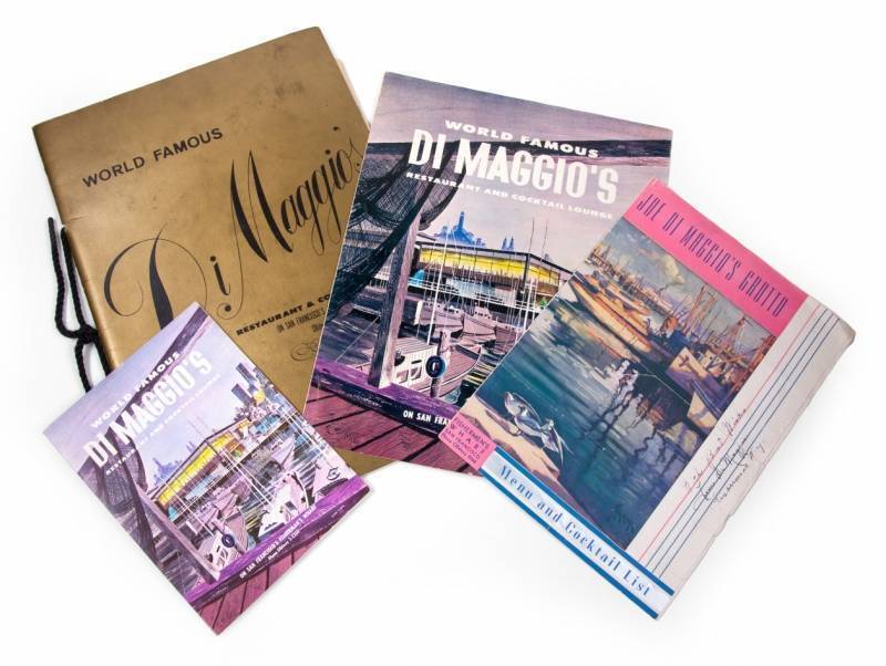 DiMAGGIO'S RESTAURANT MENUS