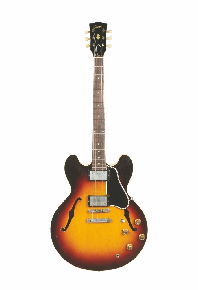RUSH: ALEX LIFESON "R40" STAGE PLAYED 1961 GIBSON ES 335 ELECTRIC ...