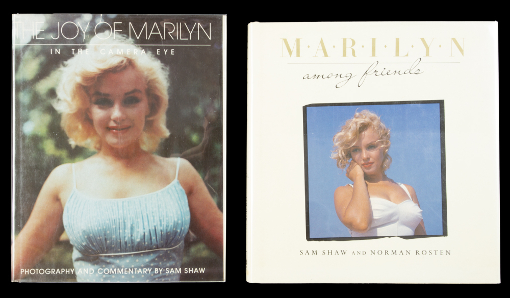 MARILYN MONROE 1970S-1980S BOOKS BY HER FRIENDS SAM SHAW AND NORMAN ROSTEN