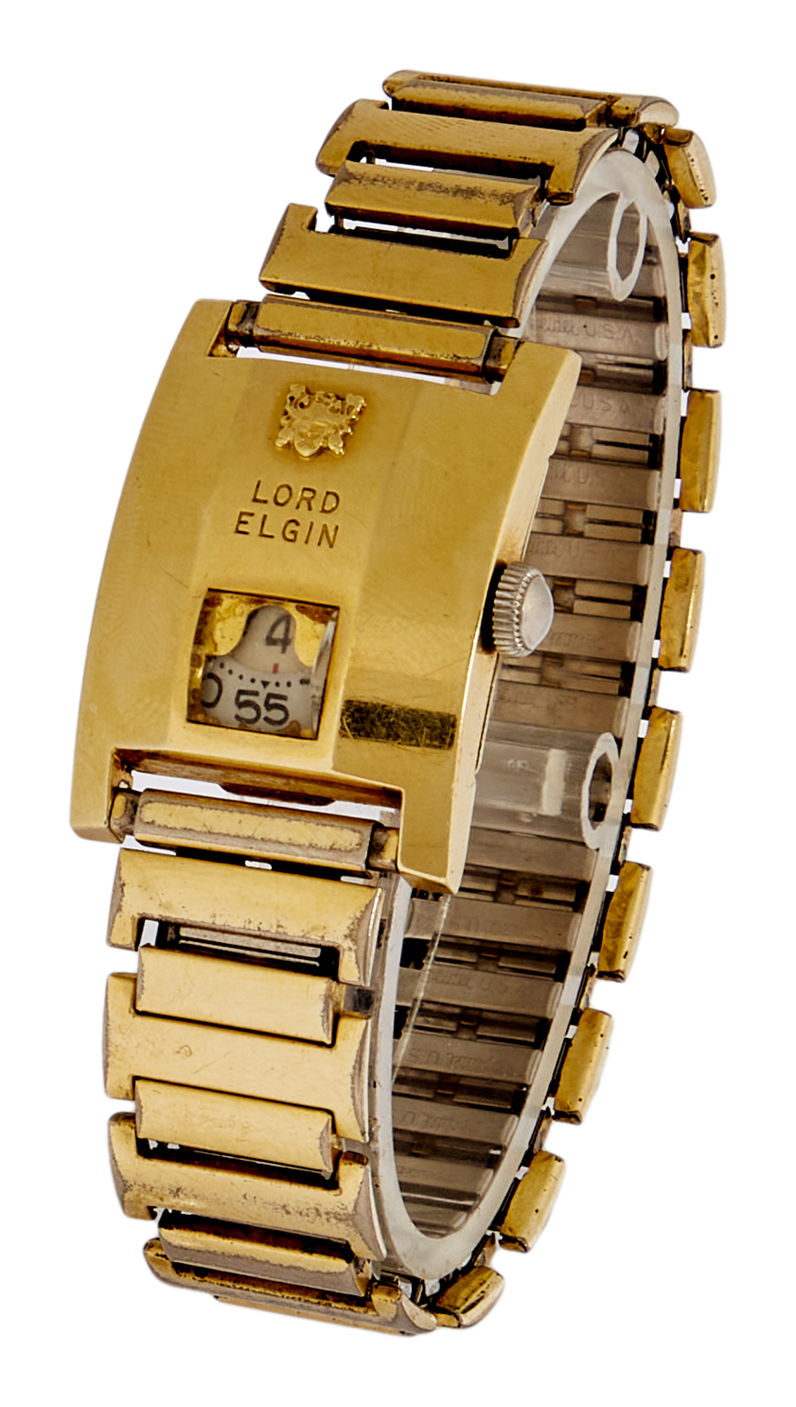 ELVIS PRESLEY | 1950s 14K GOLD-FILLED LORD ELGIN WATCH (WITH POSTER)