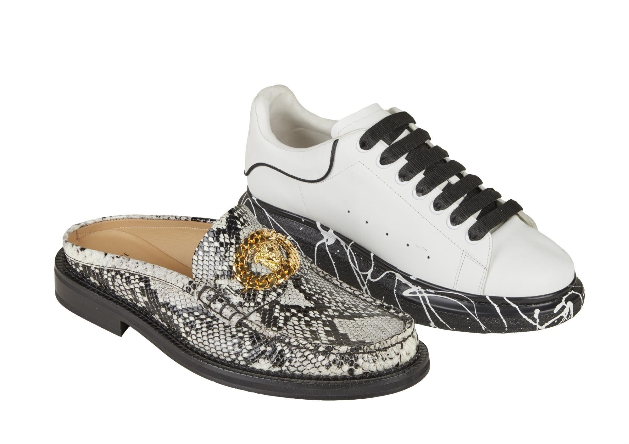 Rick Ross | Versace "Snake Print Medusa Head" Loafer Mules and ...