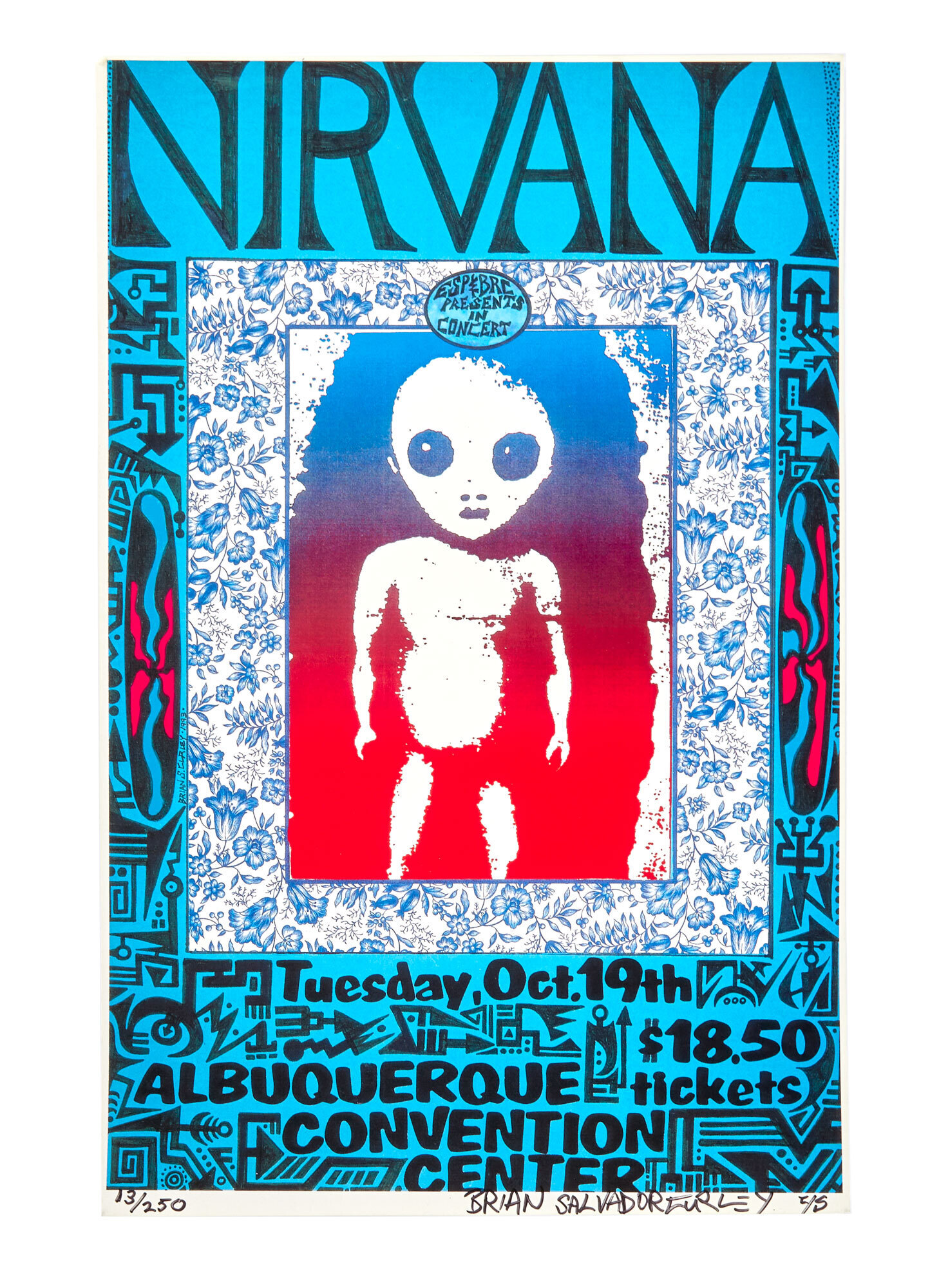 NIRVANA | 1993 ARTIST-SIGNED ALBUQUERQUE CONVENTION CENTER LIMITED ...