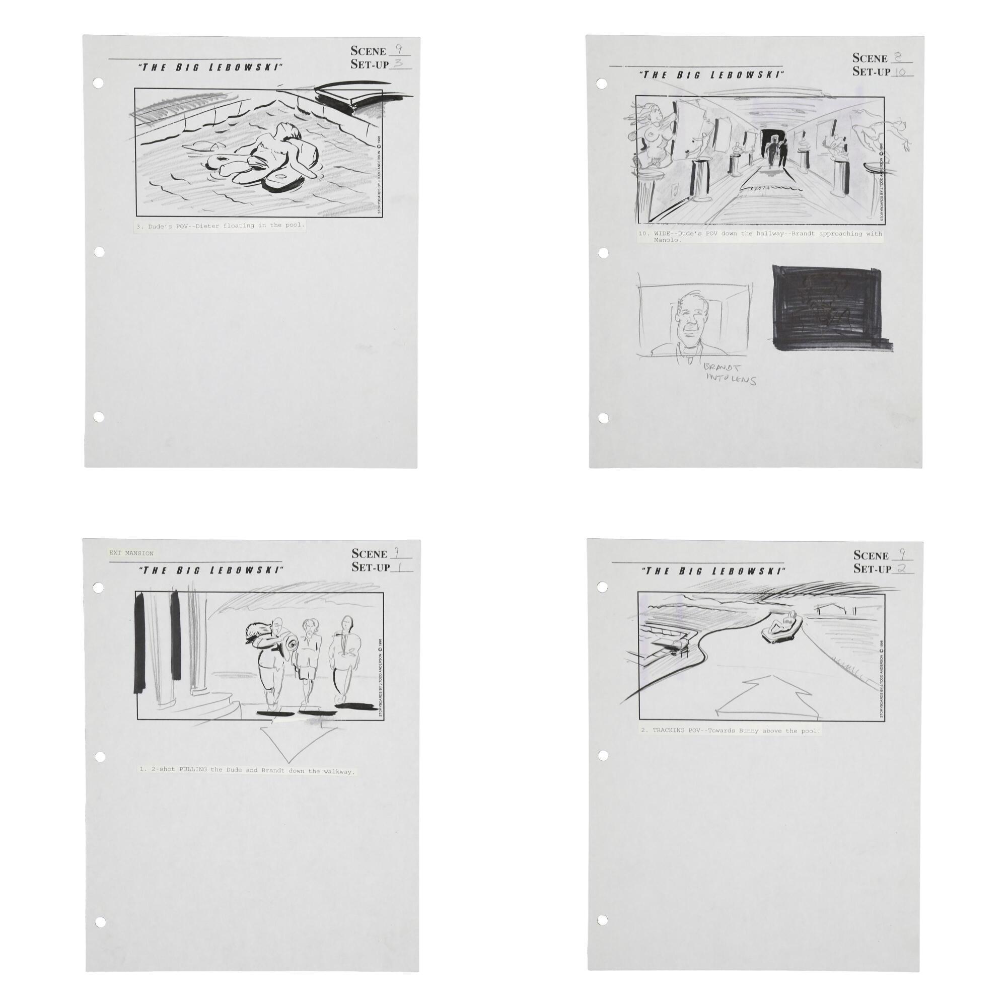 The Big Lebowski | Four Pages, Scene 8 / Set-Up 10 - Scene 9 / Set-Up 1 ...