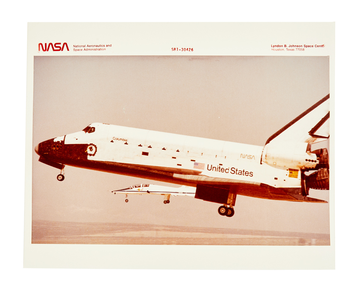 NASA - Space Shuttle | STS-1 Columbia Landing "Red Number" Photo