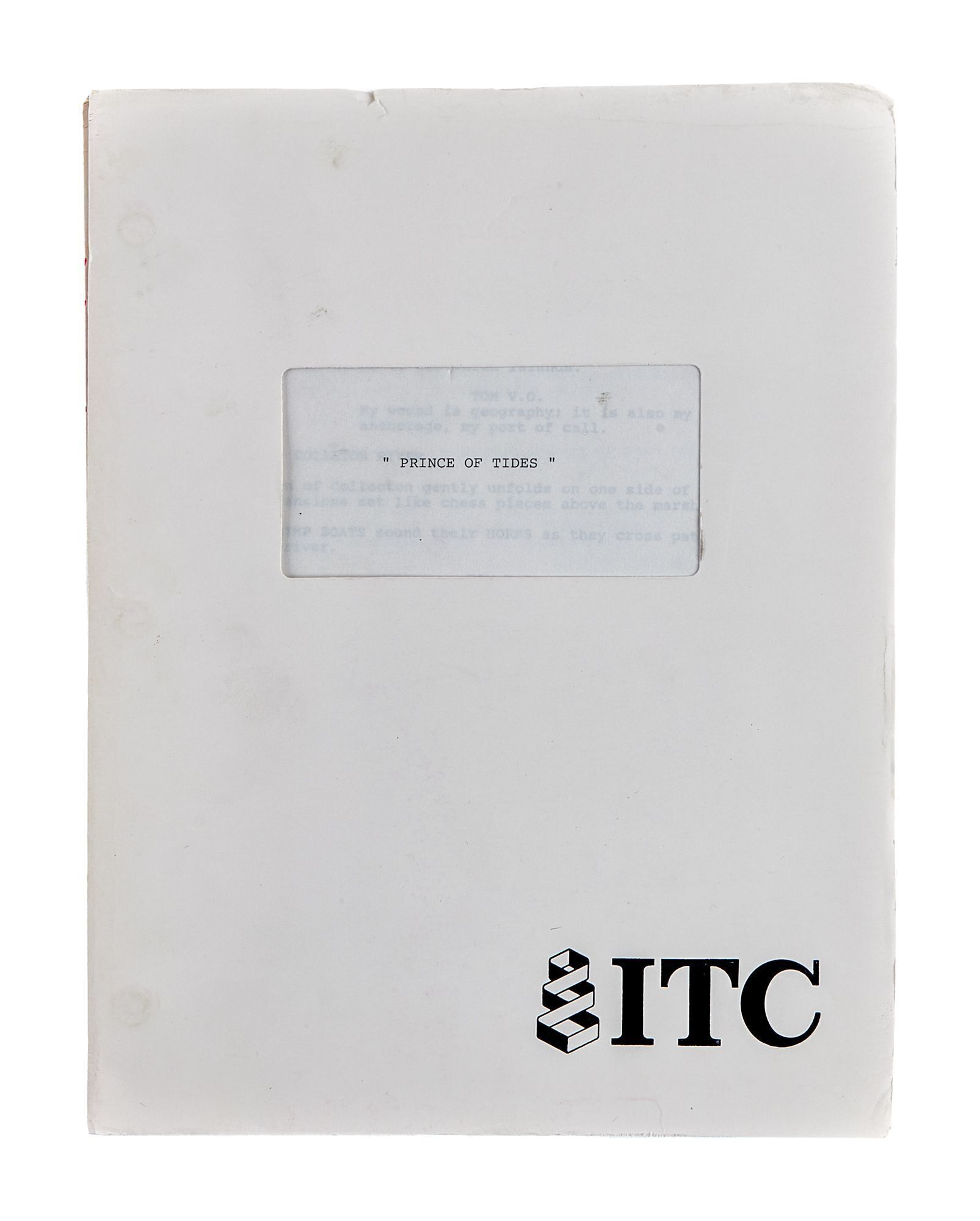 Barbra Streisand | "Prince Of Tides" Script
