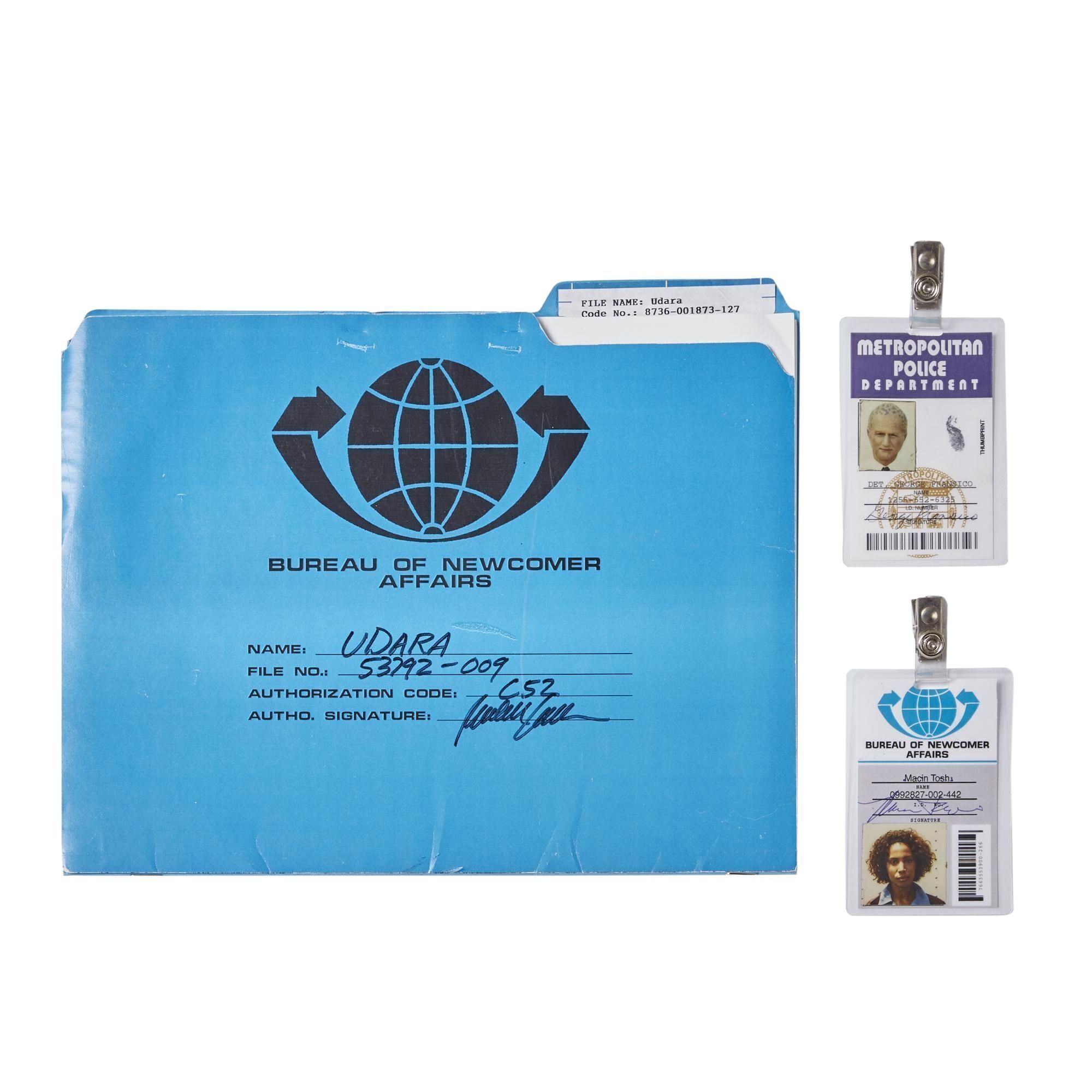 Alien Nation: The Udara Legacy | ID Tags and File Props
