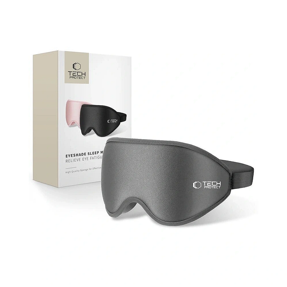 Tech-Protect Μάσκα Ύπνου Eyeshade Sleep Mask Grey - LABMOBILE