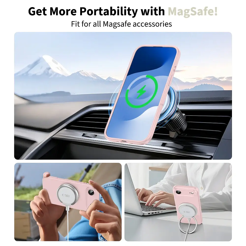 Tech-Protect Θήκη Silicone Magsafe iPhone 17 Air Pink Pearl - LABMOBILE
