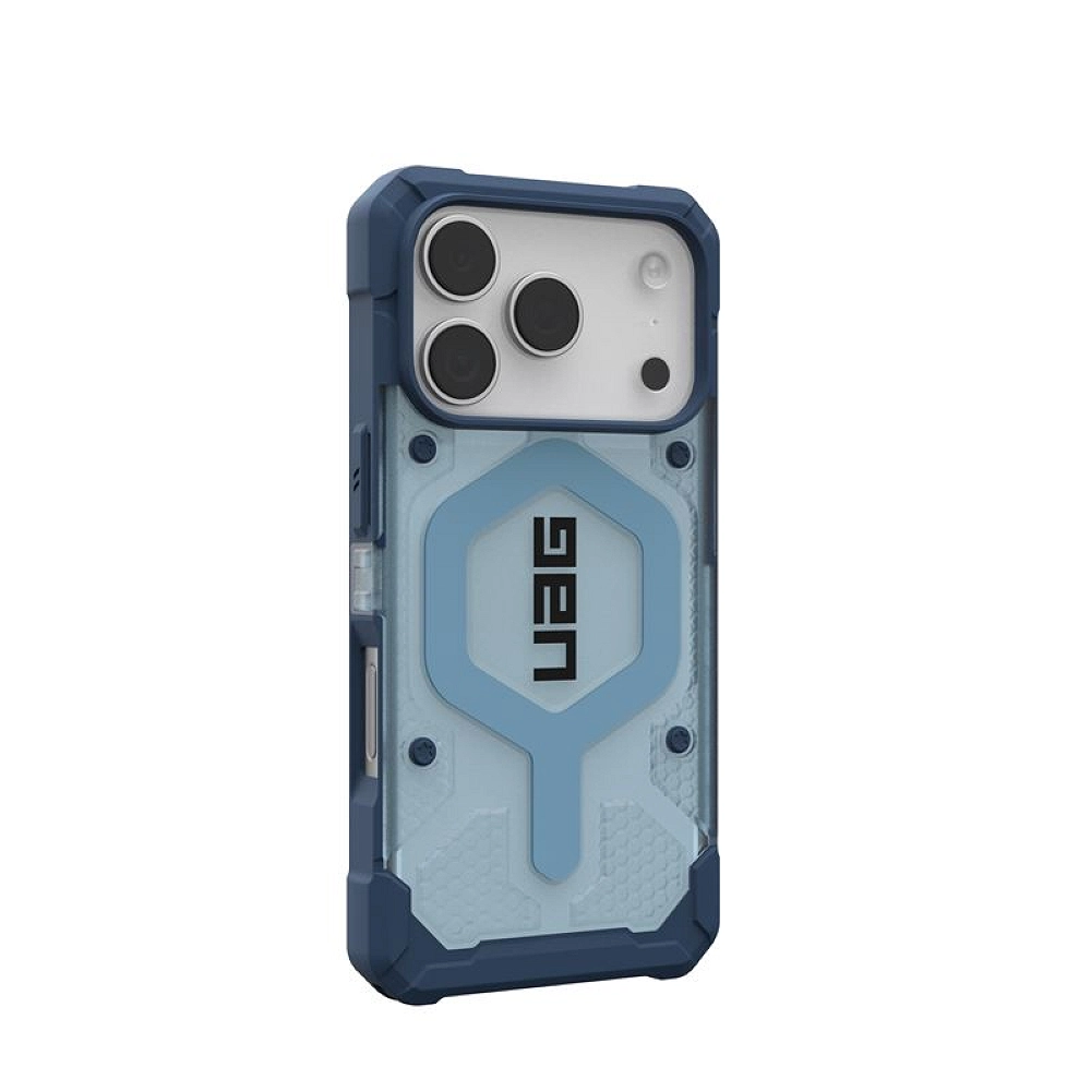 UAG Θήκη με Κορδόνι Pathfinder Clear MagSafe iPhone 17 Pro Blues Lanyard - LABMOBILE