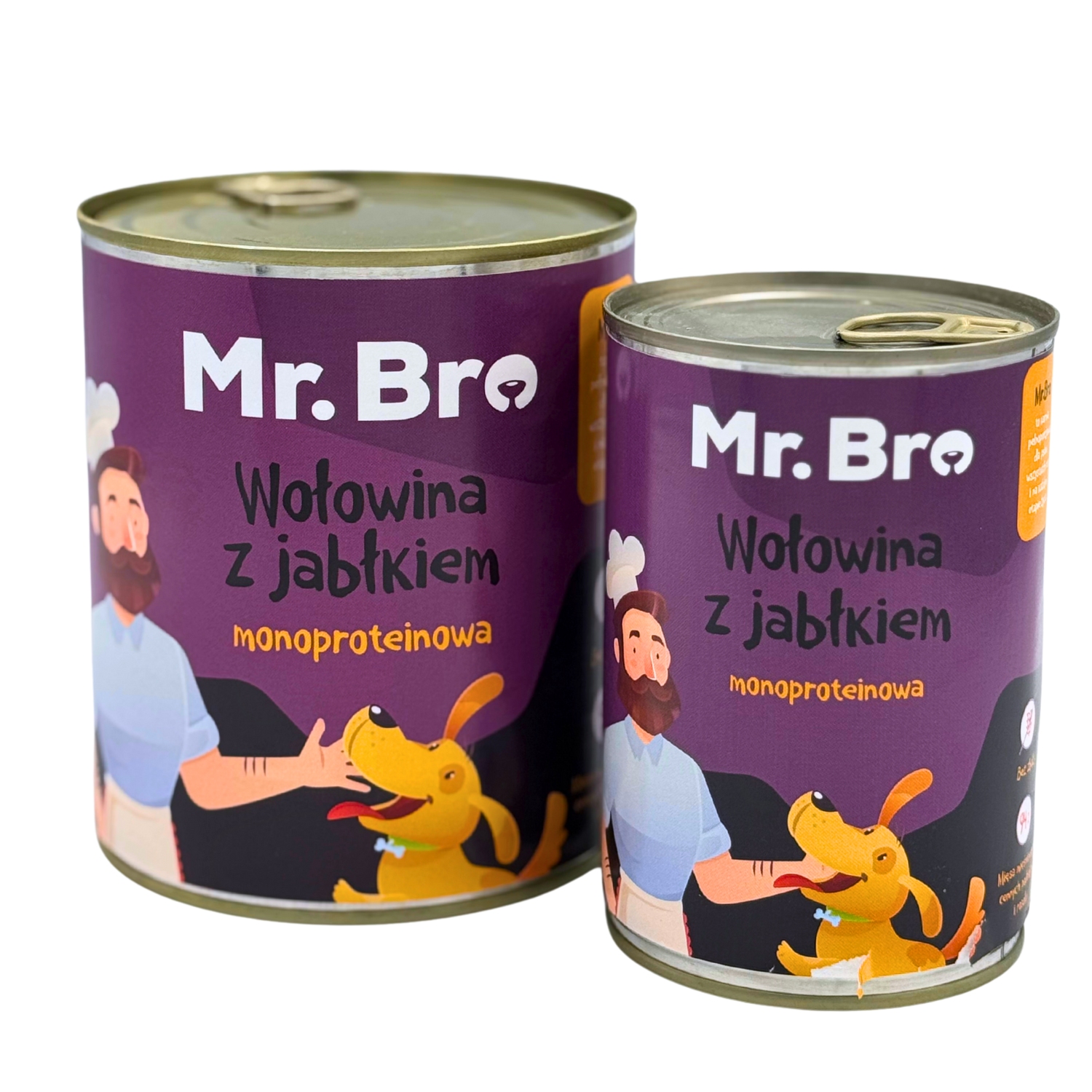 Mr. Bro Wołowina z Jabłkiem 800g - Monoproteinowa - PetBox