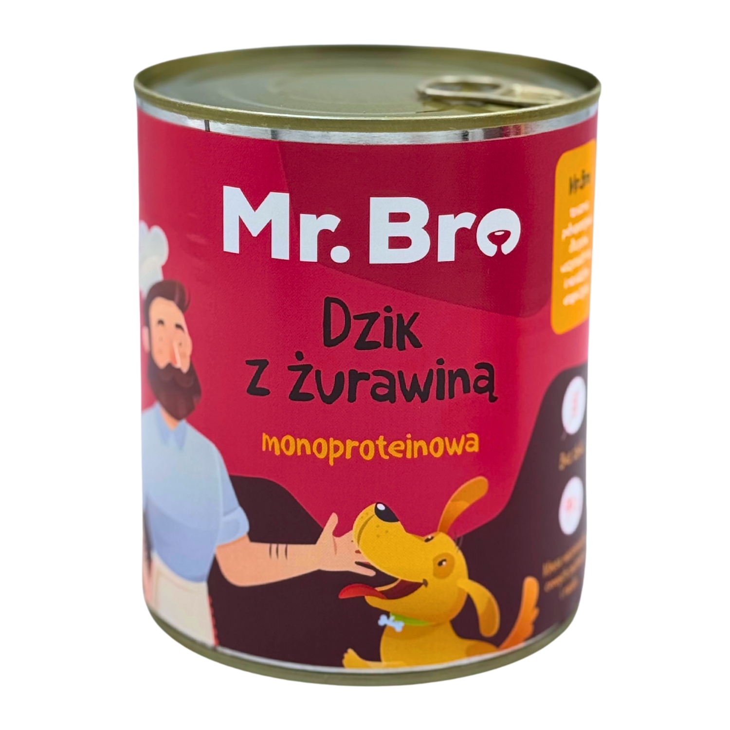Mr. Bro Dzik z Żurawiną 800g - Monoproteinowa - PetBox