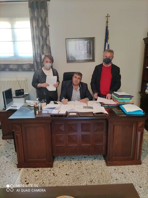 Υπεγράφη η σύμβαση με τίτλο «ΣΥΝΤΗΡΗΣΗ ΥΠΟΔΟΜΩΝ ΣΤΗΝ ΔΗΜΟΤΙΚΗ ΕΝΟΤΗΤΑ ...