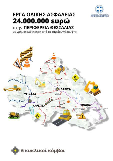 Έργα οδικής ασφάλειας και 6 νέοι κυκλικοί κόμβοι 24 εκατ. ευρώ στην ...