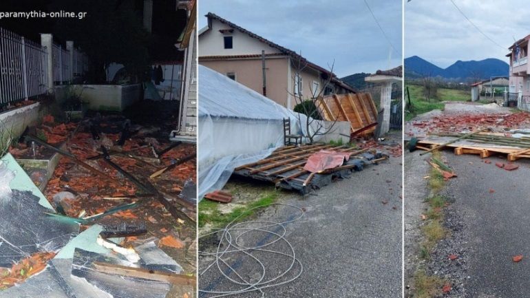 Παραμυθιά: Σοβαρές ζημιές σε 40 σπίτια από τον ανεμοστρόβιλο που ...