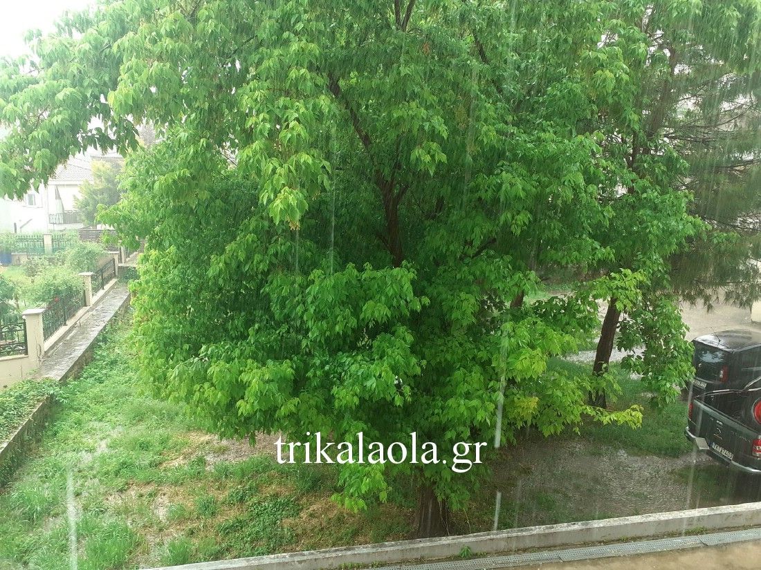 Βροχή με το… τουλούμι στα Τρίκαλα! (ΦΩΤΟ) | Trikalaola.gr