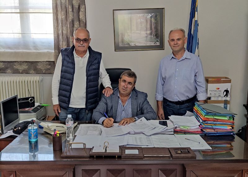 Νέα υπογραφή Σύμβασης από τον Δήμαρχο Πύλης